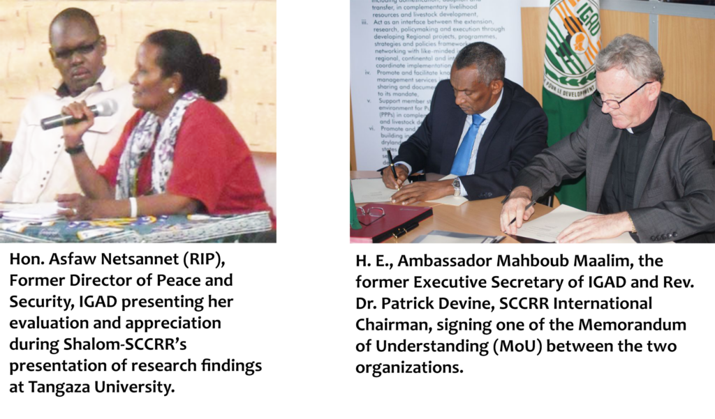 The Intergovernmental Agency for Development (IGAD) and Shalom Center ...